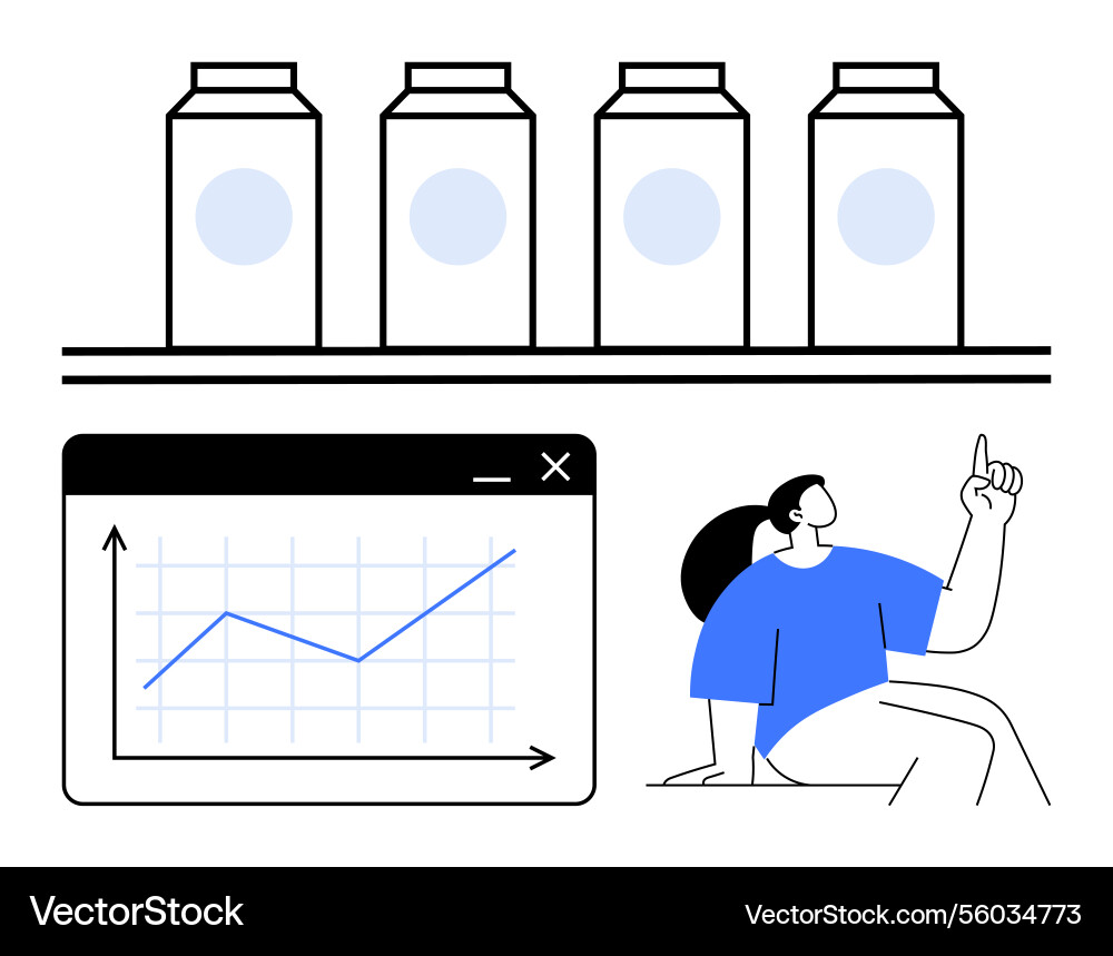 Warehouse inventory management with product stock Vector Image