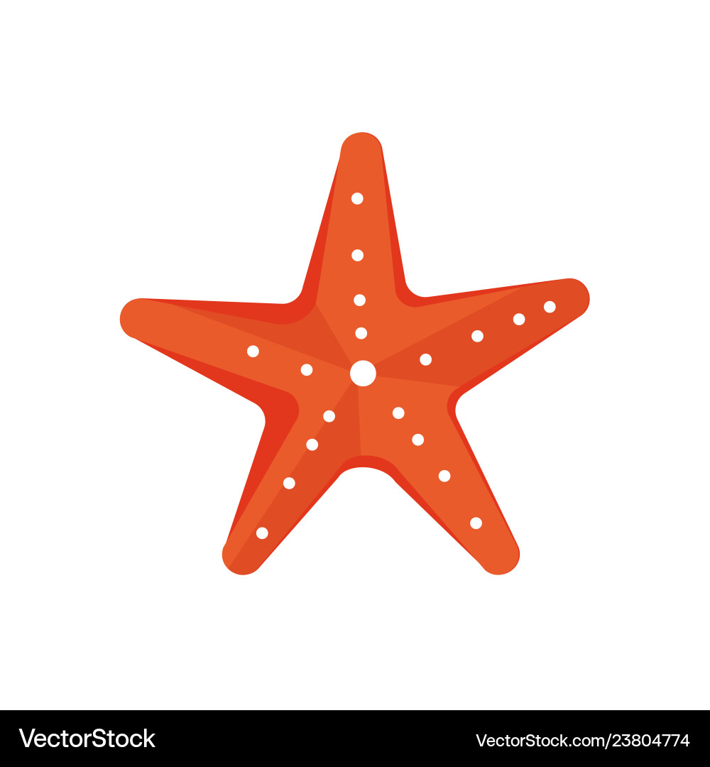 Cute Starfish Cartoon Royalty Free Vector Image
