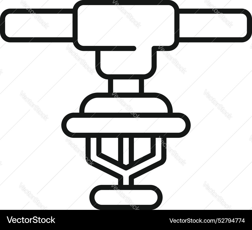 Fire sprinkler hanging and protecting from Vector Image