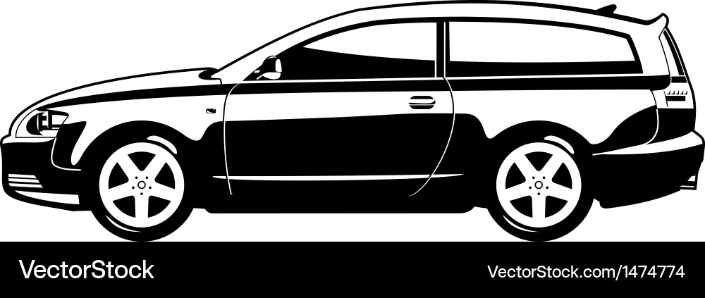 Hatchback Royalty Free Vector Image - VectorStock