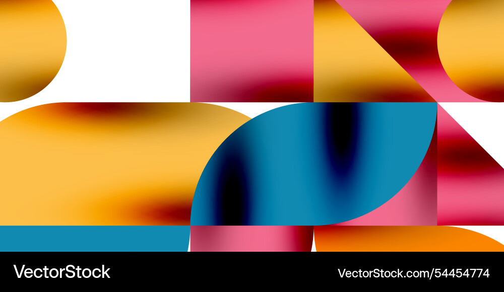 Shadow effect shiny circles and round triangles Vector Image