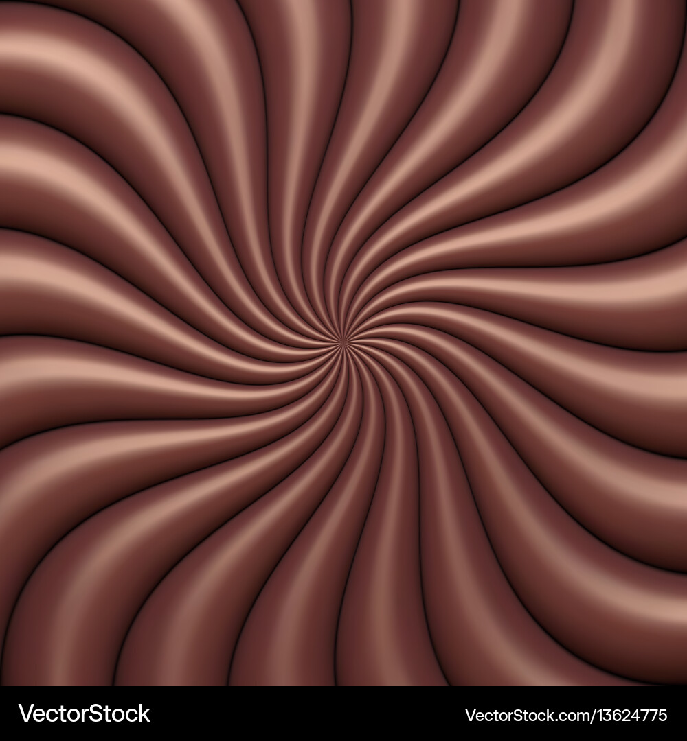 Abstract chocolate swirl background Royalty Free Vector