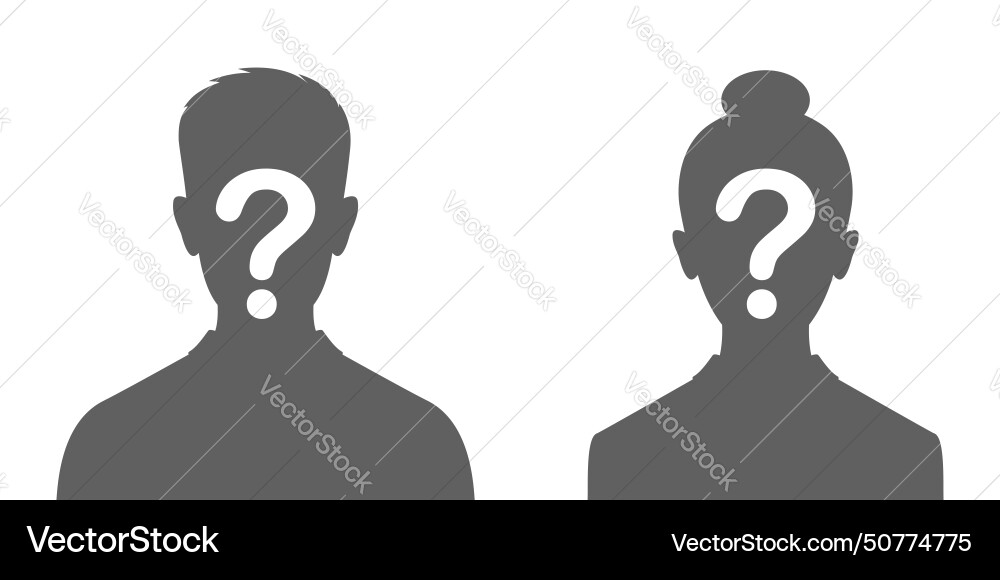 Pair of questions Royalty Free Vector Image - VectorStock