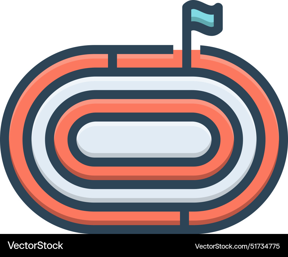 Running track Royalty Free Vector Image - VectorStock