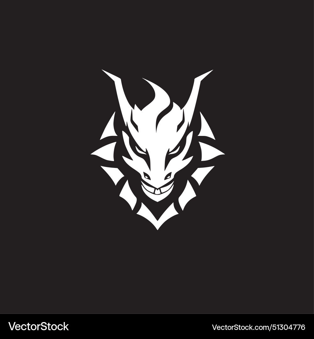 Dragon - minimalist and simple silhouette Vector Image