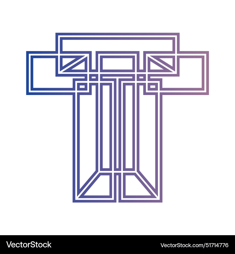 Letter mark logo Royalty Free Vector Image - VectorStock