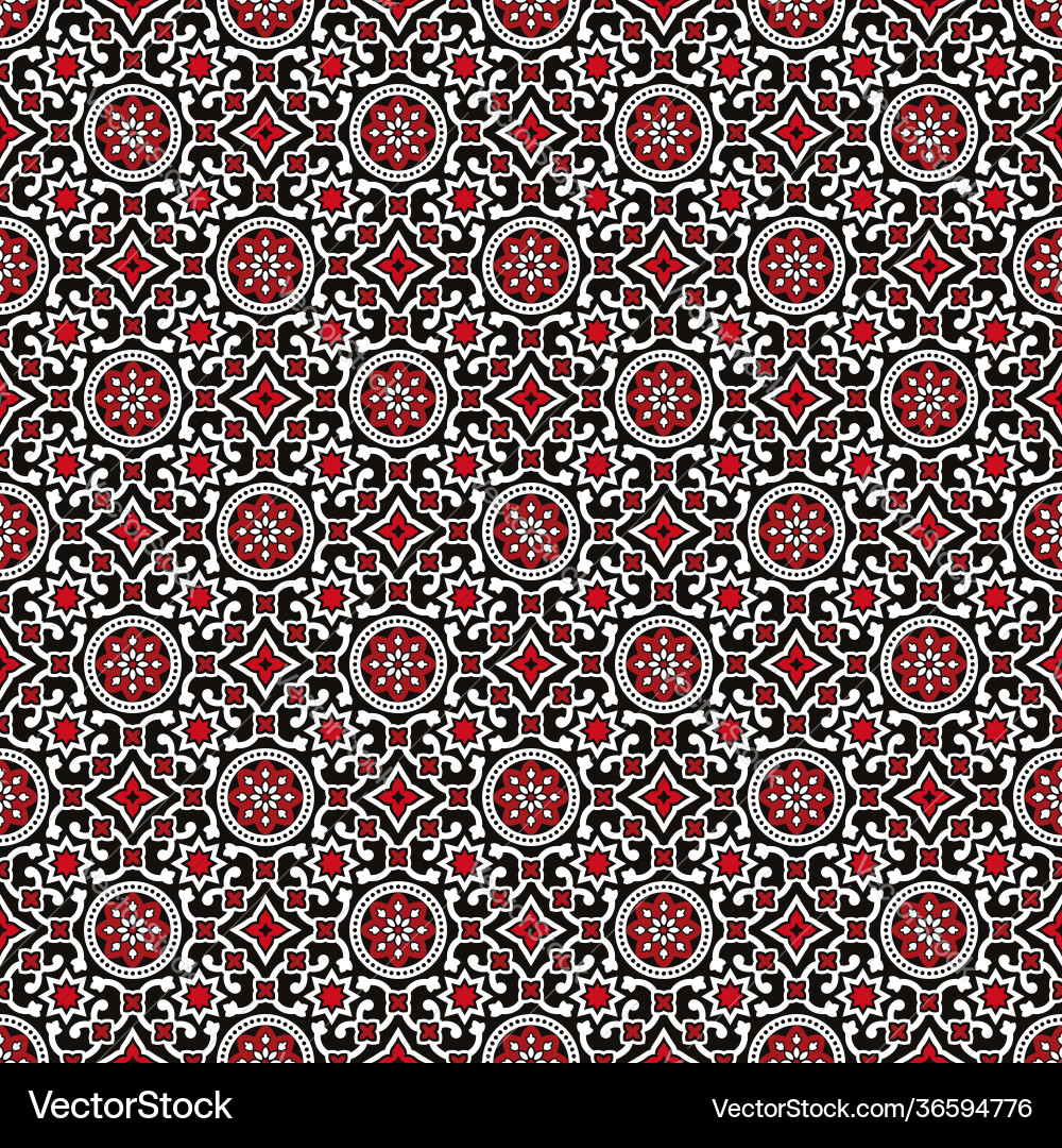 Traditional ajrak pattern Royalty Free Vector Image