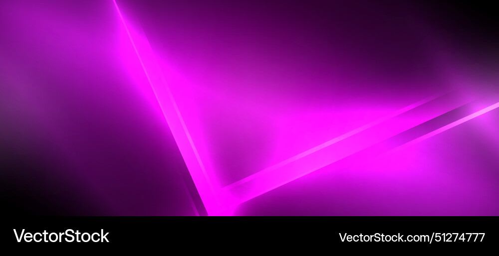 A violet light illuminates dark background Vector Image
