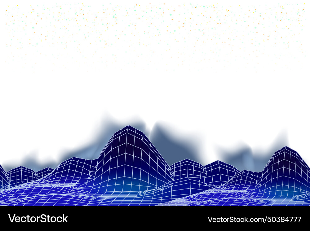 Synthwave retro banner vaporwave aesthetic Vector Image