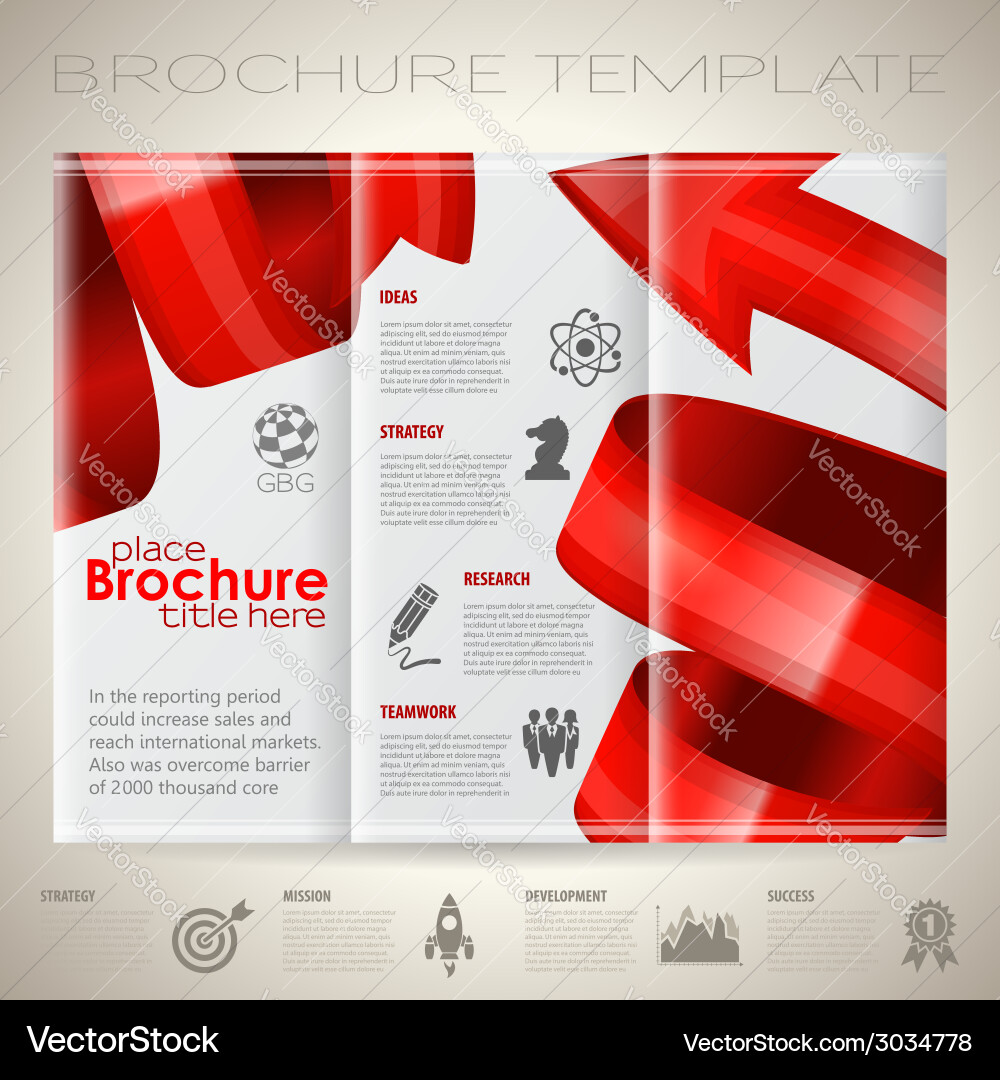 Brochure design template Royalty Free Vector Image