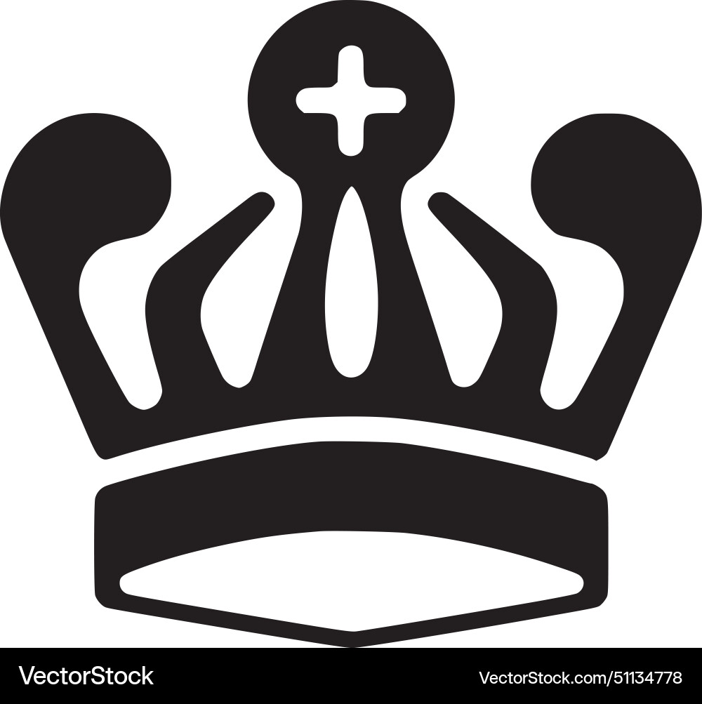 Coronation - minimalist and simple silhouette Vector Image