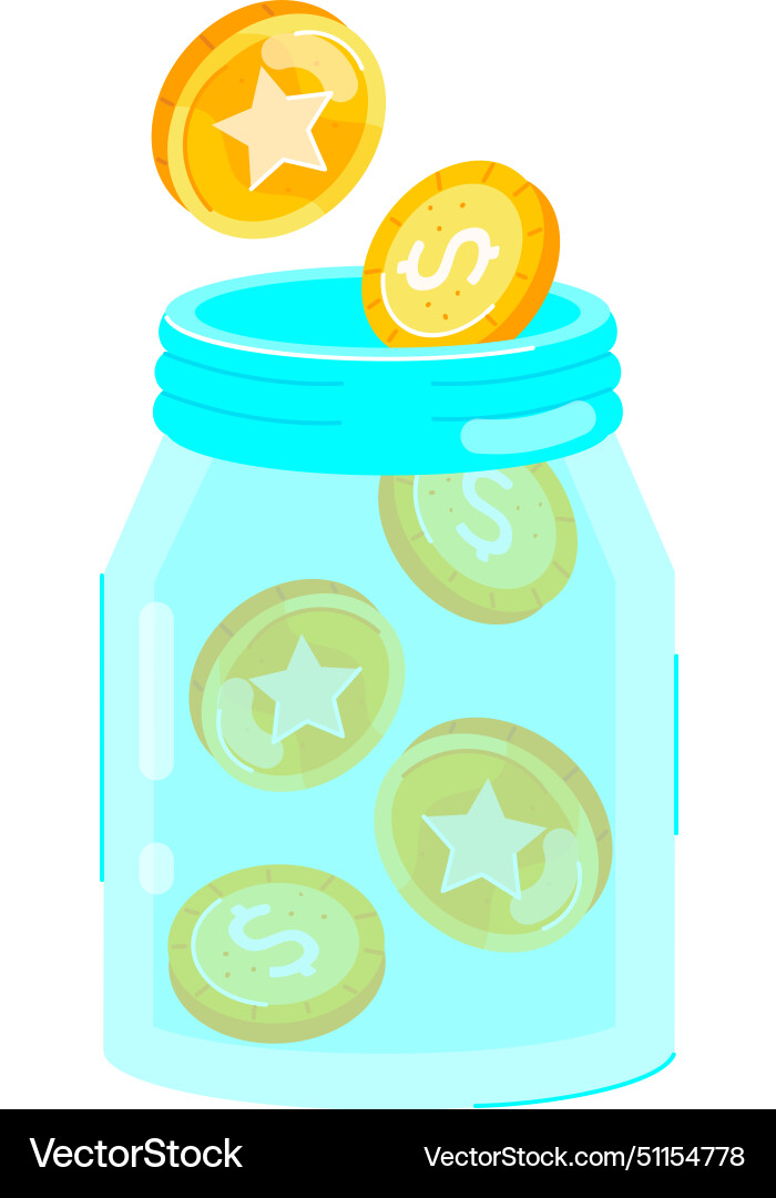 Finance flat stickers Royalty Free Vector Image