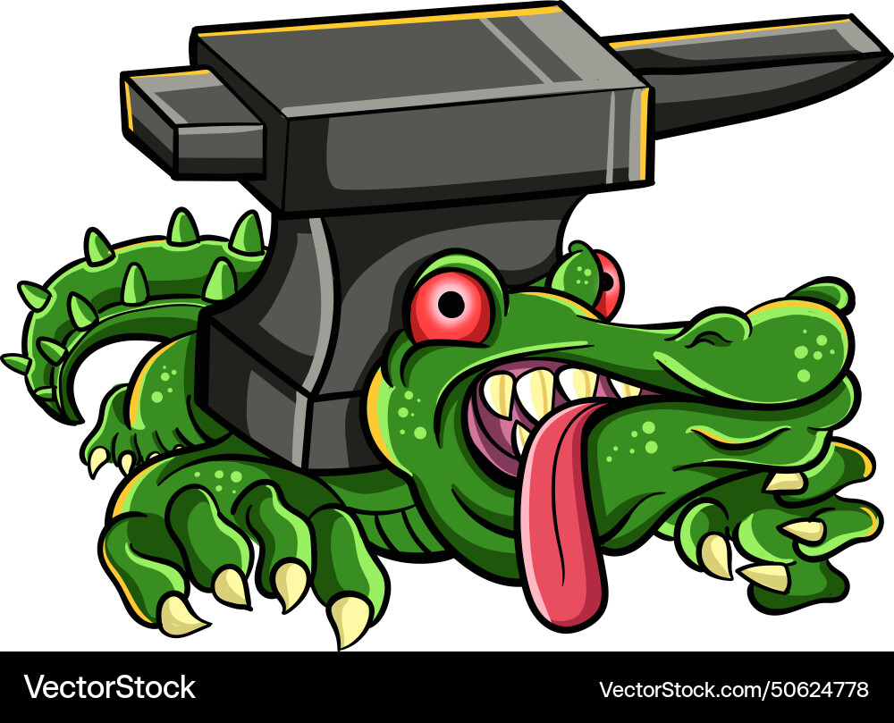 Gator cartoon character Royalty Free Vector Image