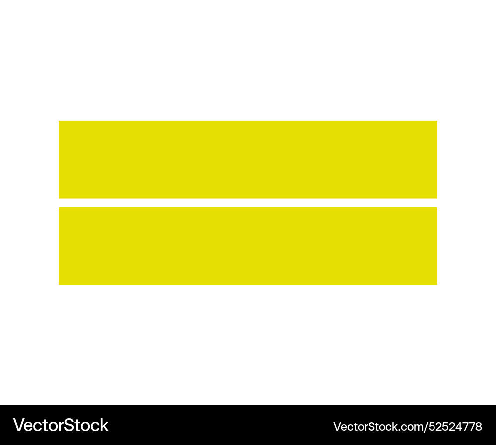 Rectangle Geometric Shape Yellow Symbol Element Vector Image