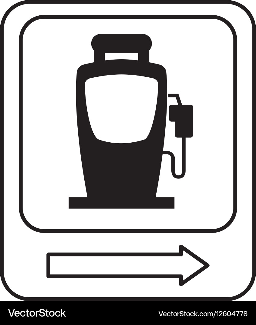 Traffic signal station service location Royalty Free Vector