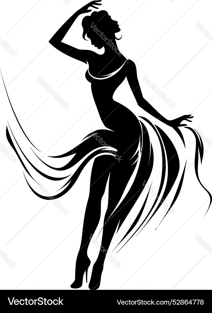 Transcendent tempo dance soul emblem enigmatic Vector Image