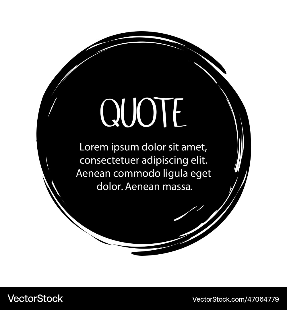Quote text bubble commas note message and comment Vector Image