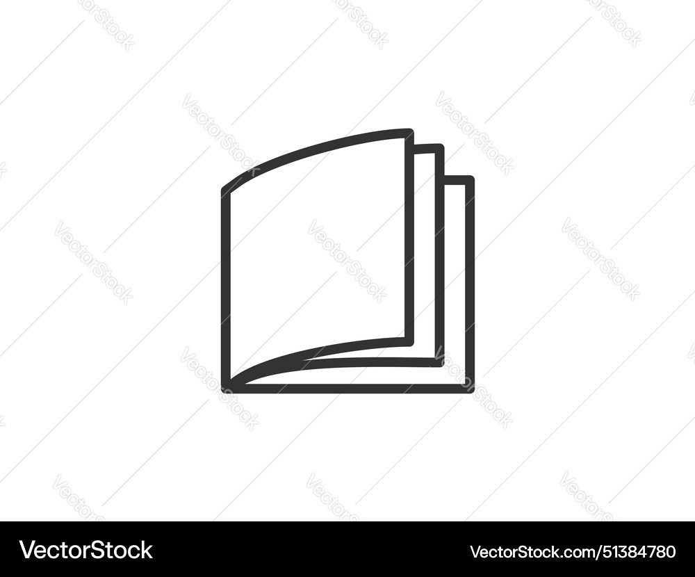 A library theme icon with book Royalty Free Vector Image