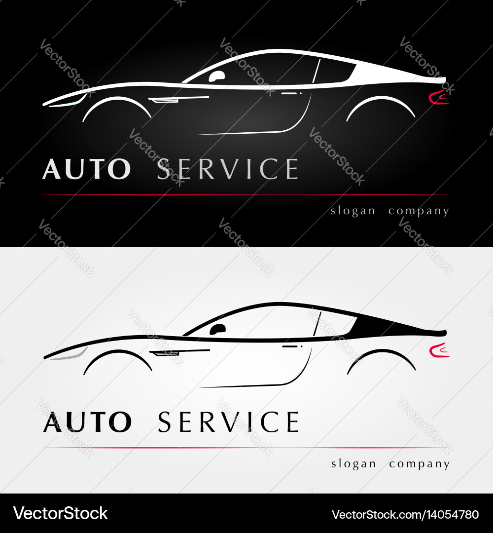 Auto services logo Royalty Free Vector Image - VectorStock