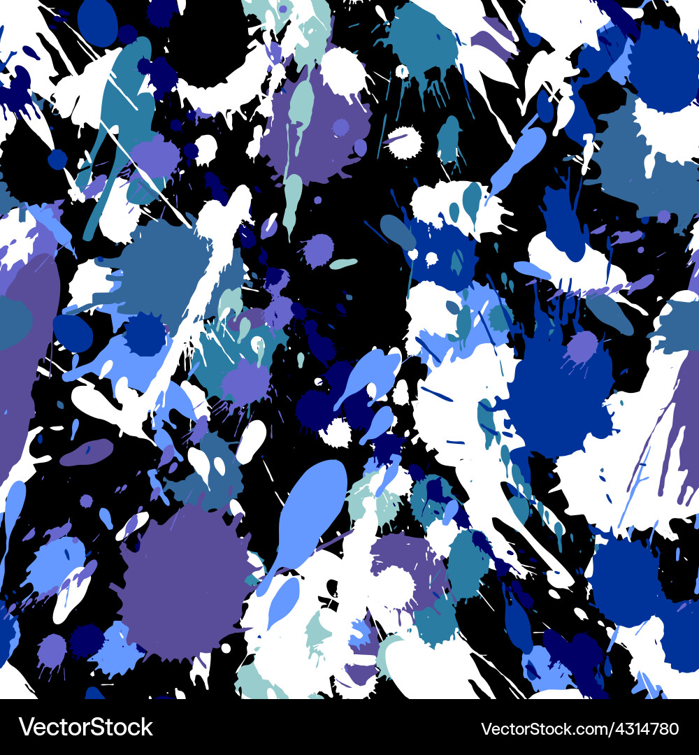 Watercolor Splatter Doodle Background Royalty Free Vector