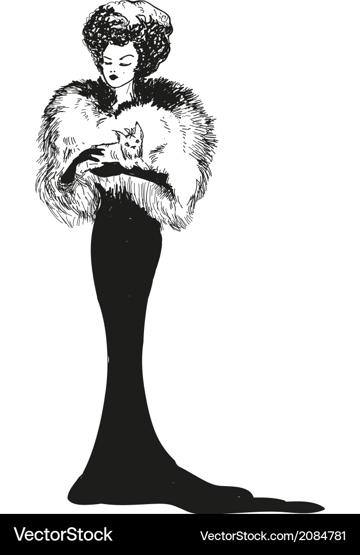 Fashion lady Royalty Free Vector Image - VectorStock