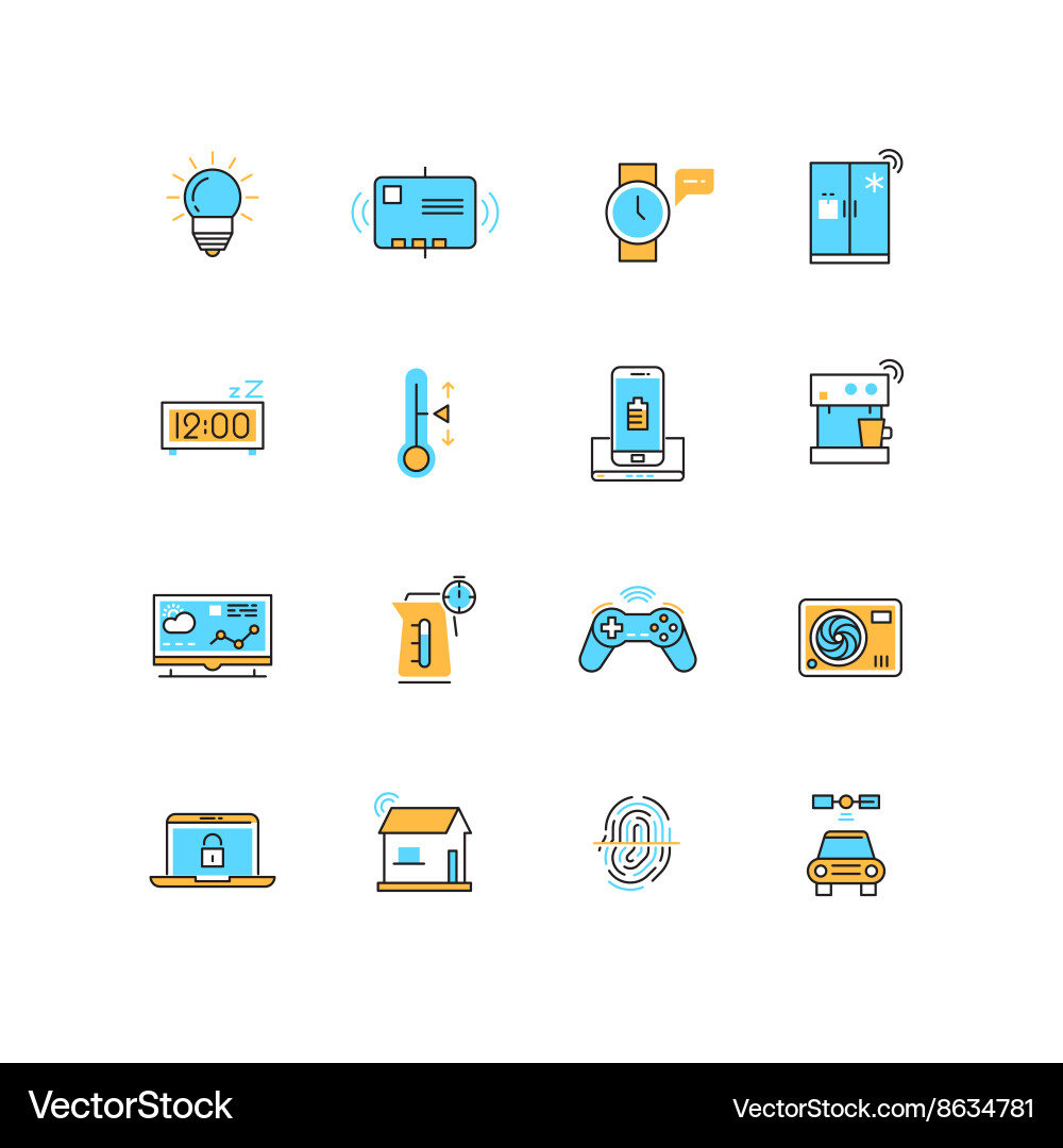 Internet of things technology Royalty Free Vector Image