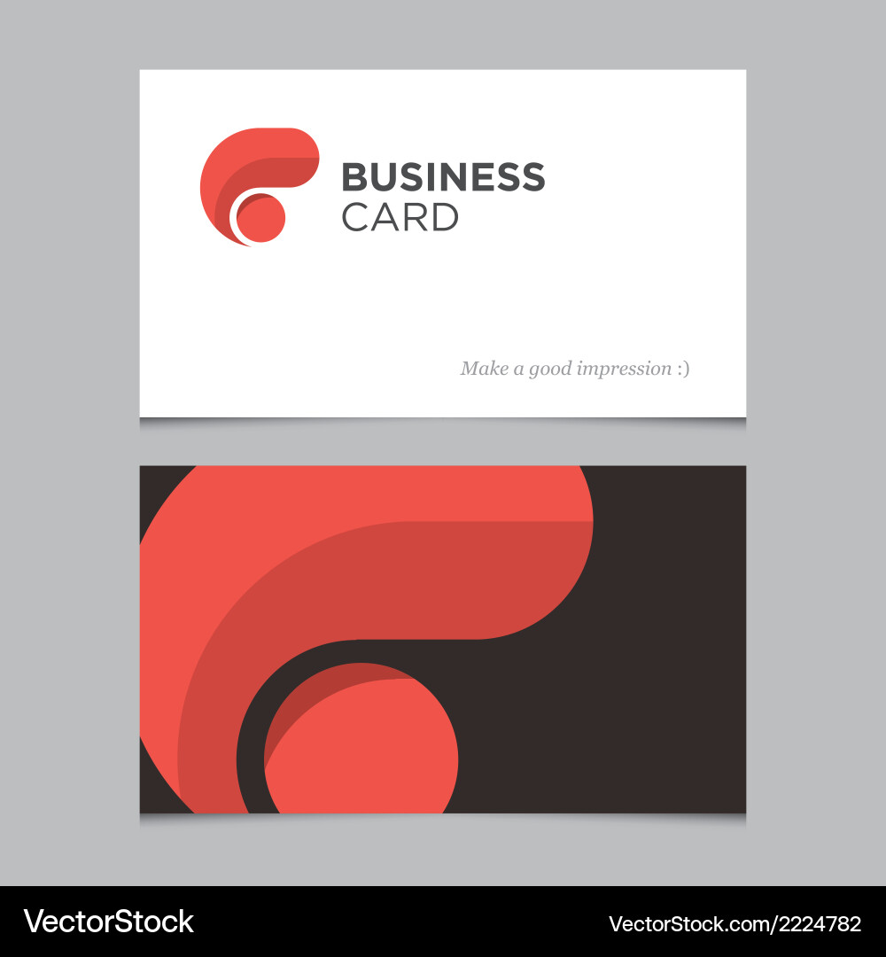 Business card 01 Royalty Free Vector Image - VectorStock