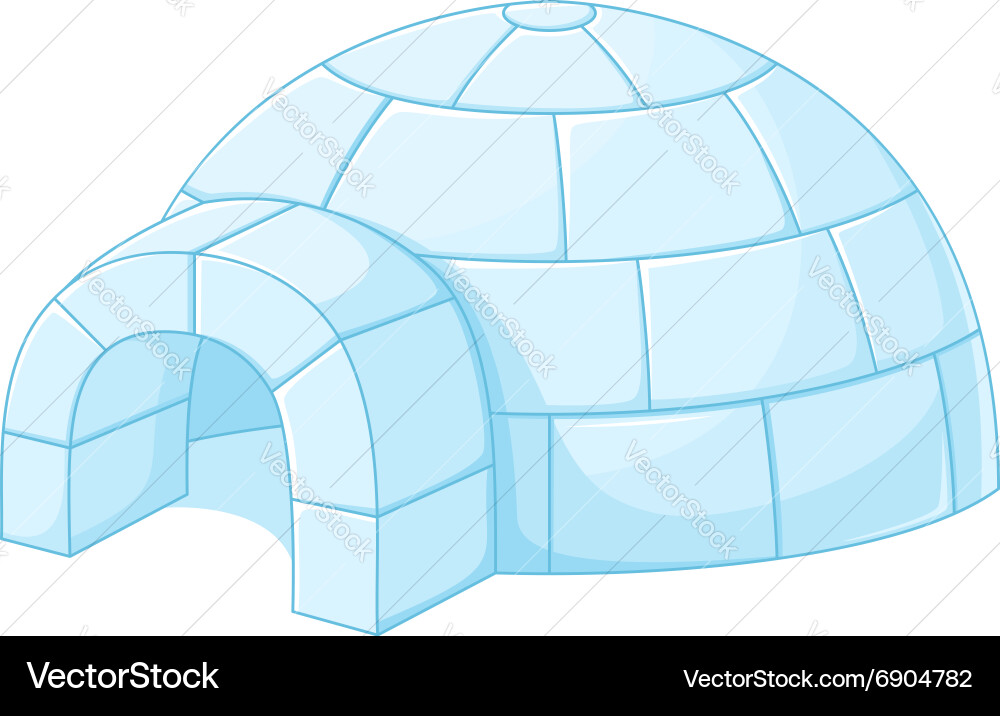 Igloo Royalty Free Vector Image - VectorStock
