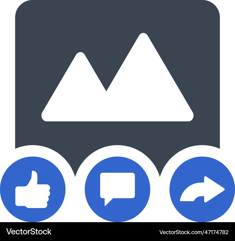 Like comment share icon Royalty Free Vector Image Like comment share icon Royalty Free Vector Image