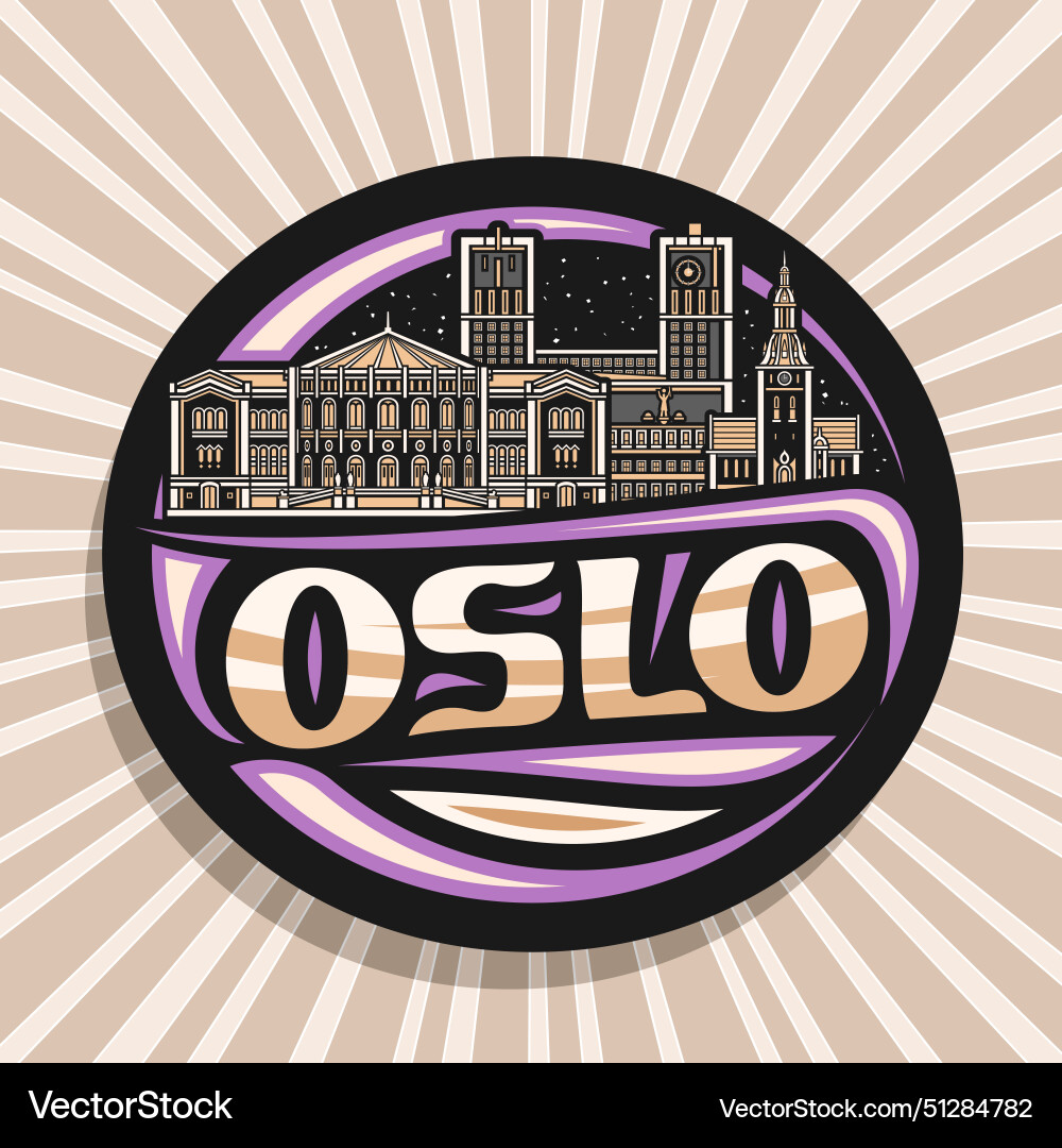 Logo for oslo Royalty Free Vector Image - VectorStock