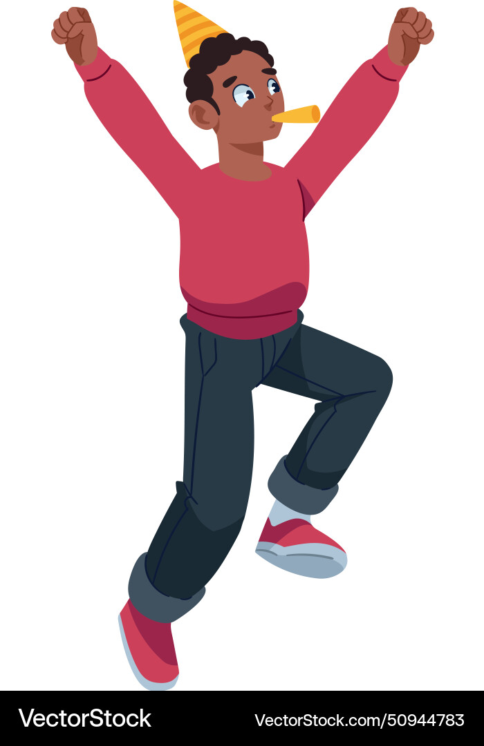 Birthday man celebrating Royalty Free Vector Image