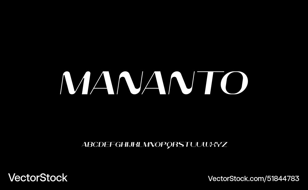 Luxury elegant and glamour font type Royalty Free Vector