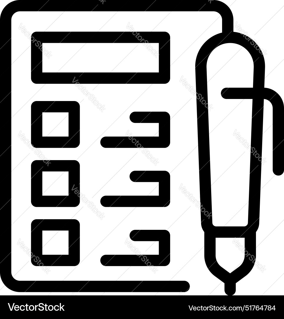 Accountant working on financial audit using Vector Image