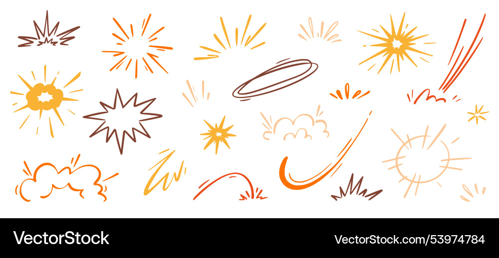 Explosive Burst Cartoon Motion Royalty Free Vector Image