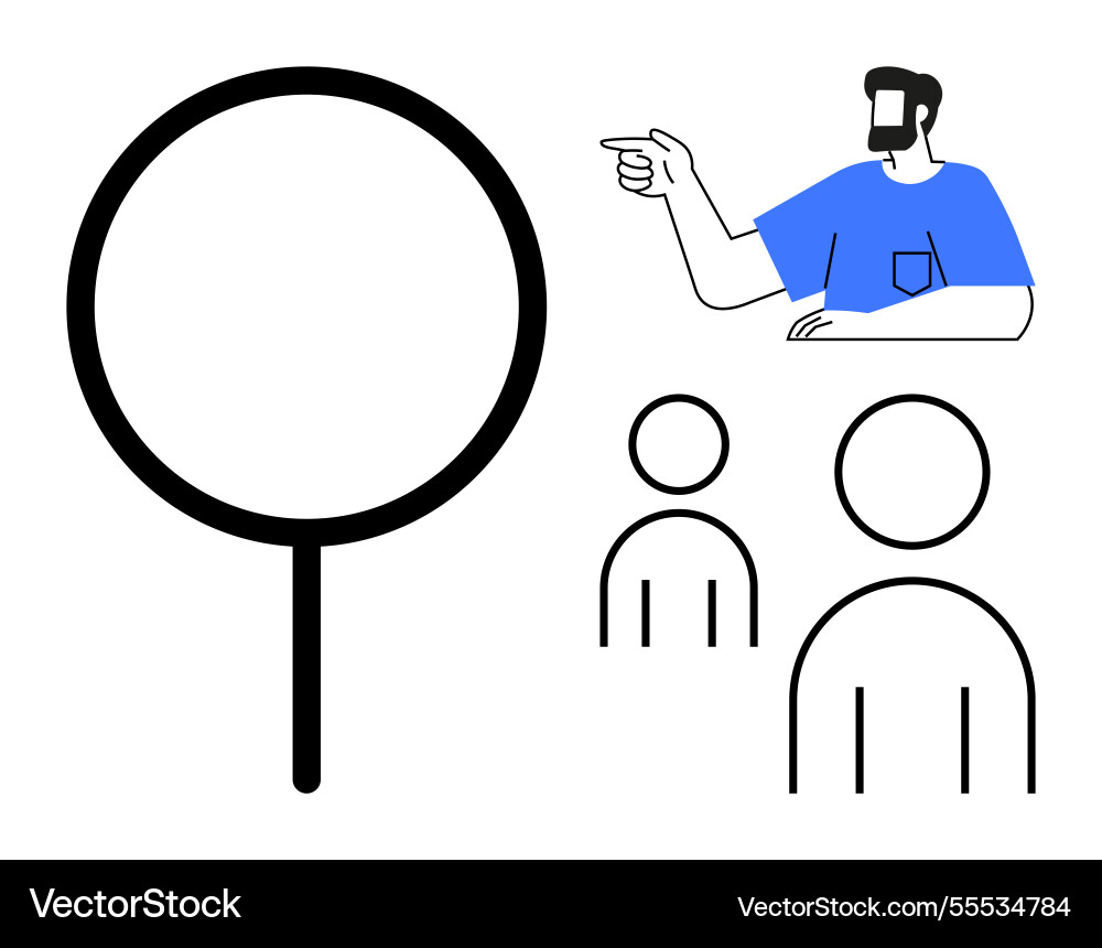 Finding solutions together collaborative analysis Vector Image