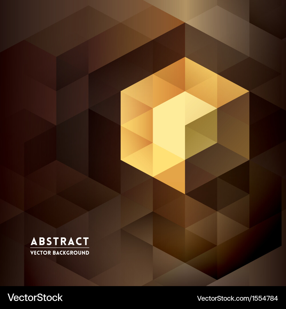 Isometric Geometric Shape Background Royalty Free Vector