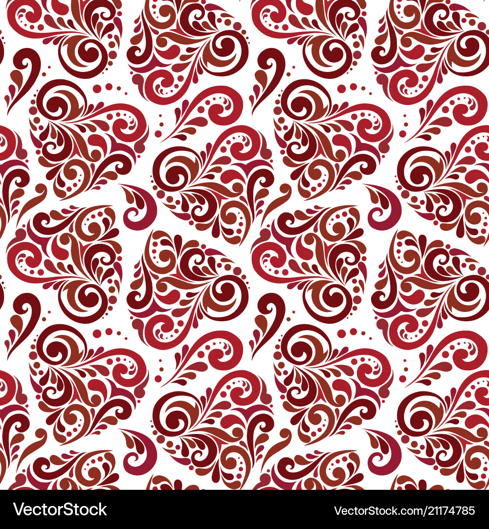 Heart Pattern Seamless Royalty Free Vector Image