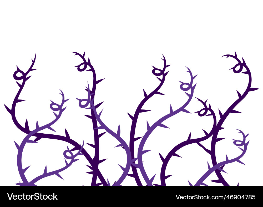 Spooky Thorned Vines Royalty Free Vector Image