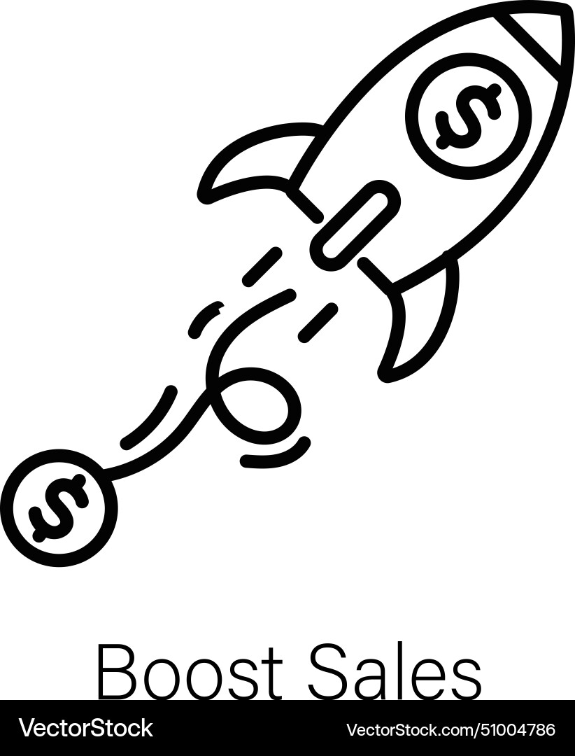 Boost sales Royalty Free Vector Image - VectorStock Boost sales Royalty Free Vector Image - VectorStock