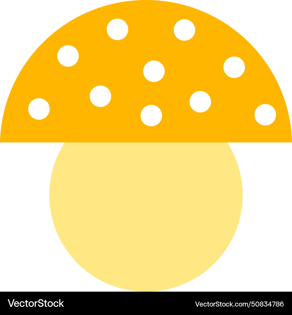 Geometric mushroom bauhaus Royalty Free Vector Image