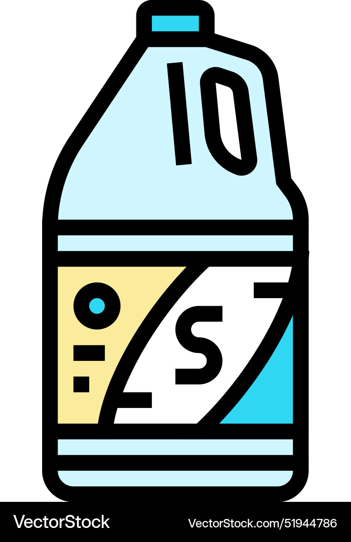 Solvent dry cleaning color icon Royalty Free Vector Image