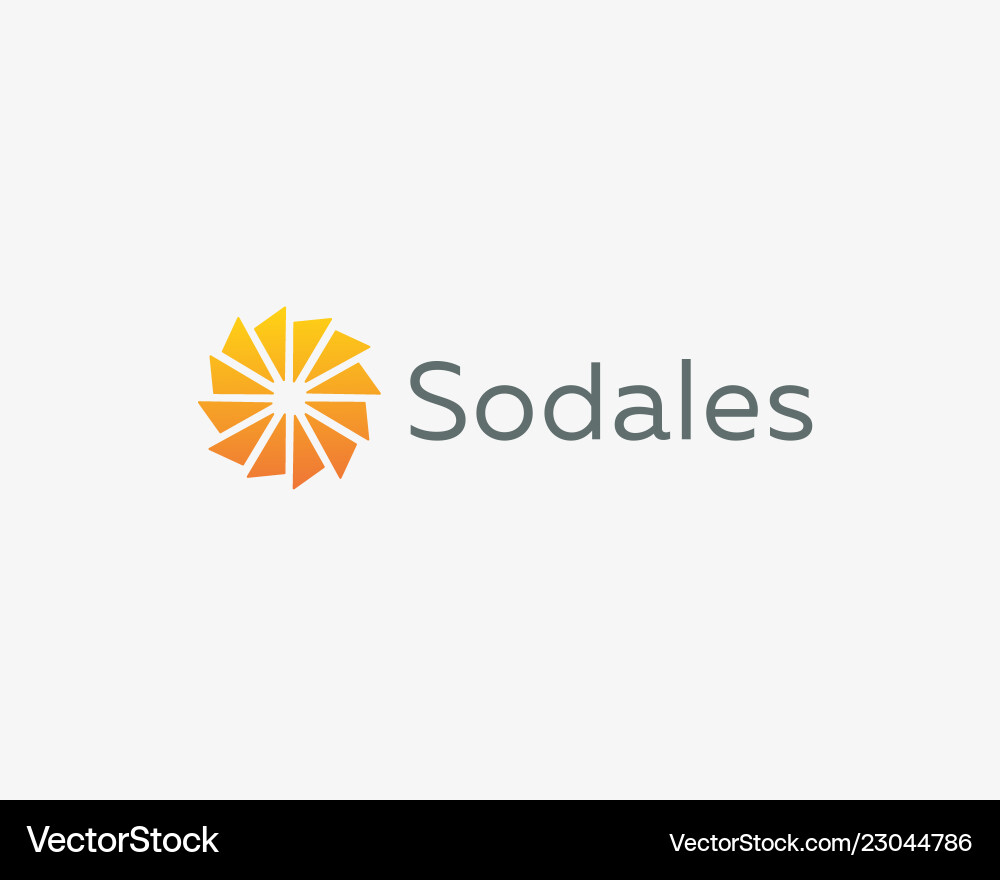 Universal parts vortex spin logo Royalty Free Vector Image