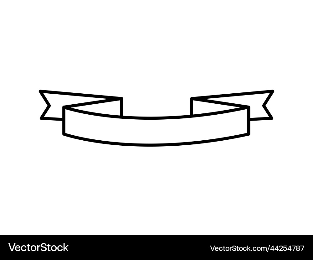 Elegant Arch Ribbon Banner Royalty Free Vector Image