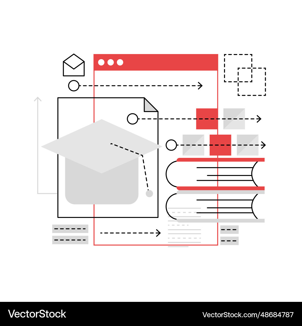 Online Learning & Education Royalty Free Vector Image