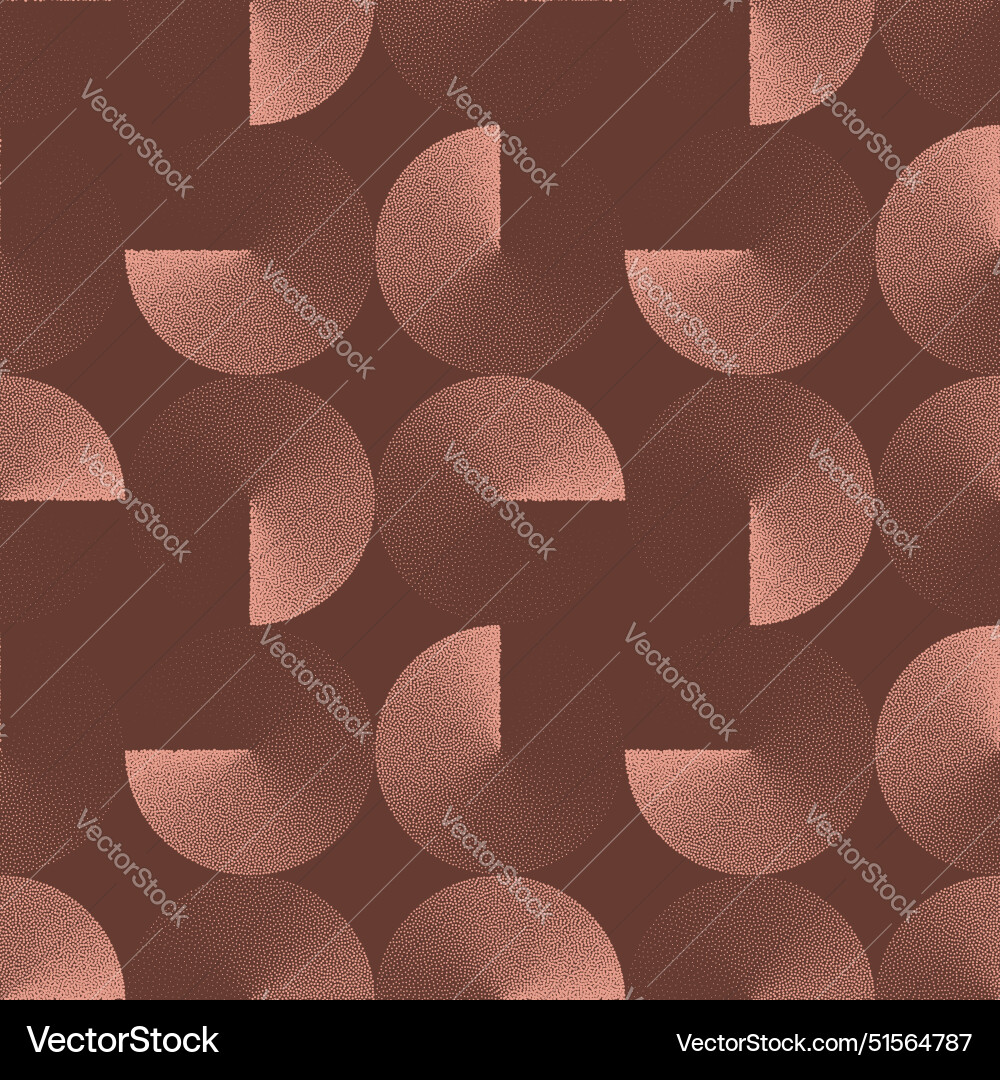 Retro futurism style circles seamless pattern Vector Image