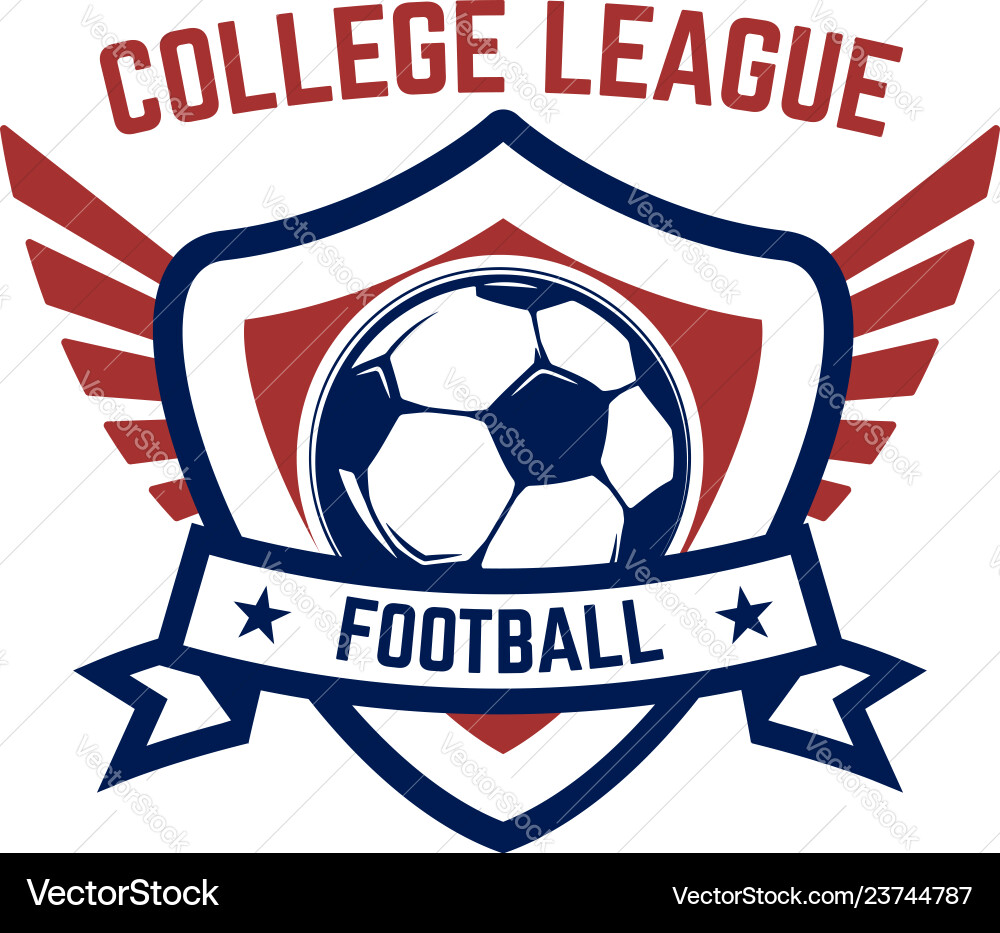Soccer football emblems design element for logo Vector Image