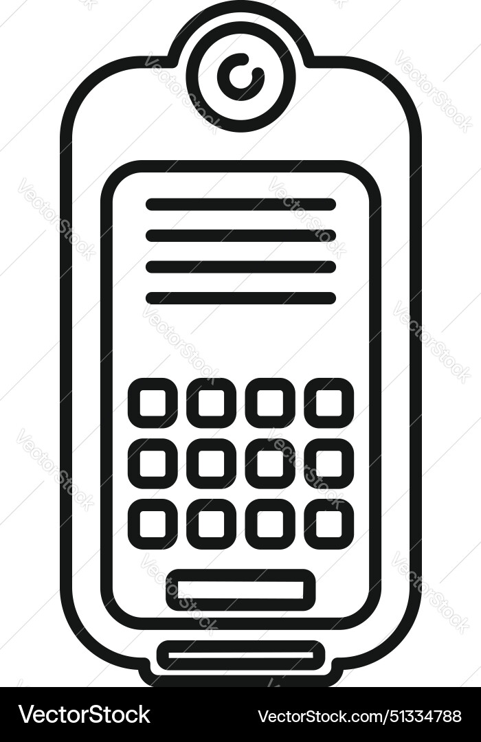 A digital clipboard icon Royalty Free Vector Image