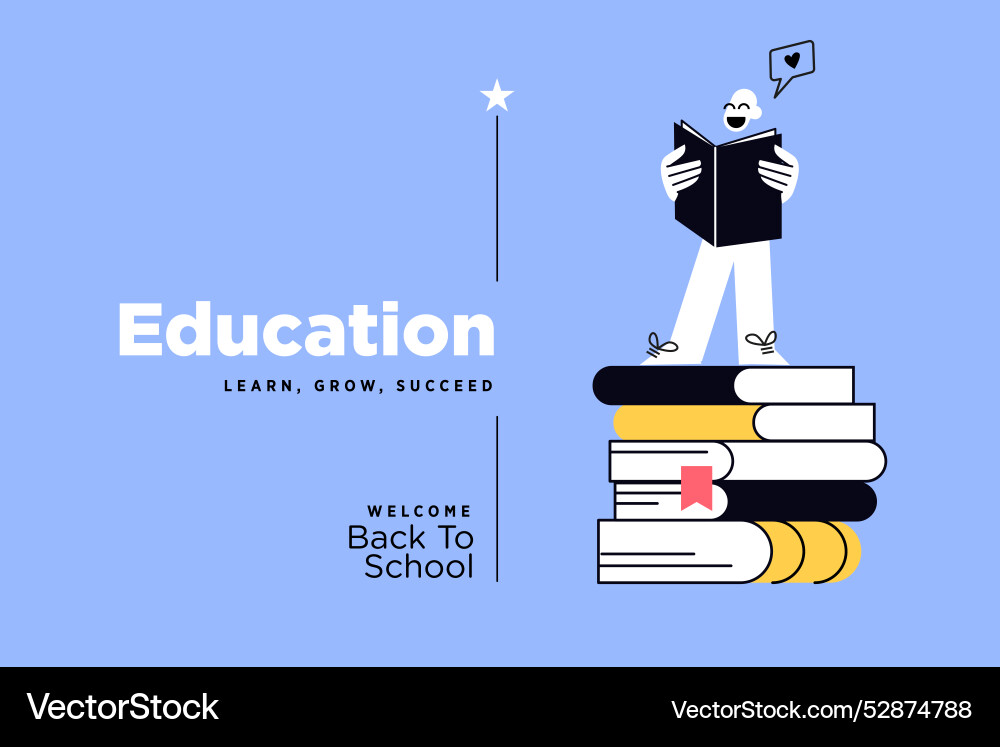 Education banner Royalty Free Vector Image - VectorStock