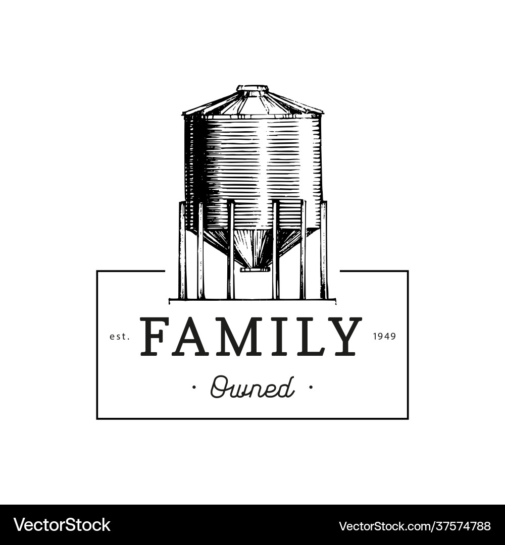 Farm Hopper Logo - Family Owned Royalty Free Vector Image