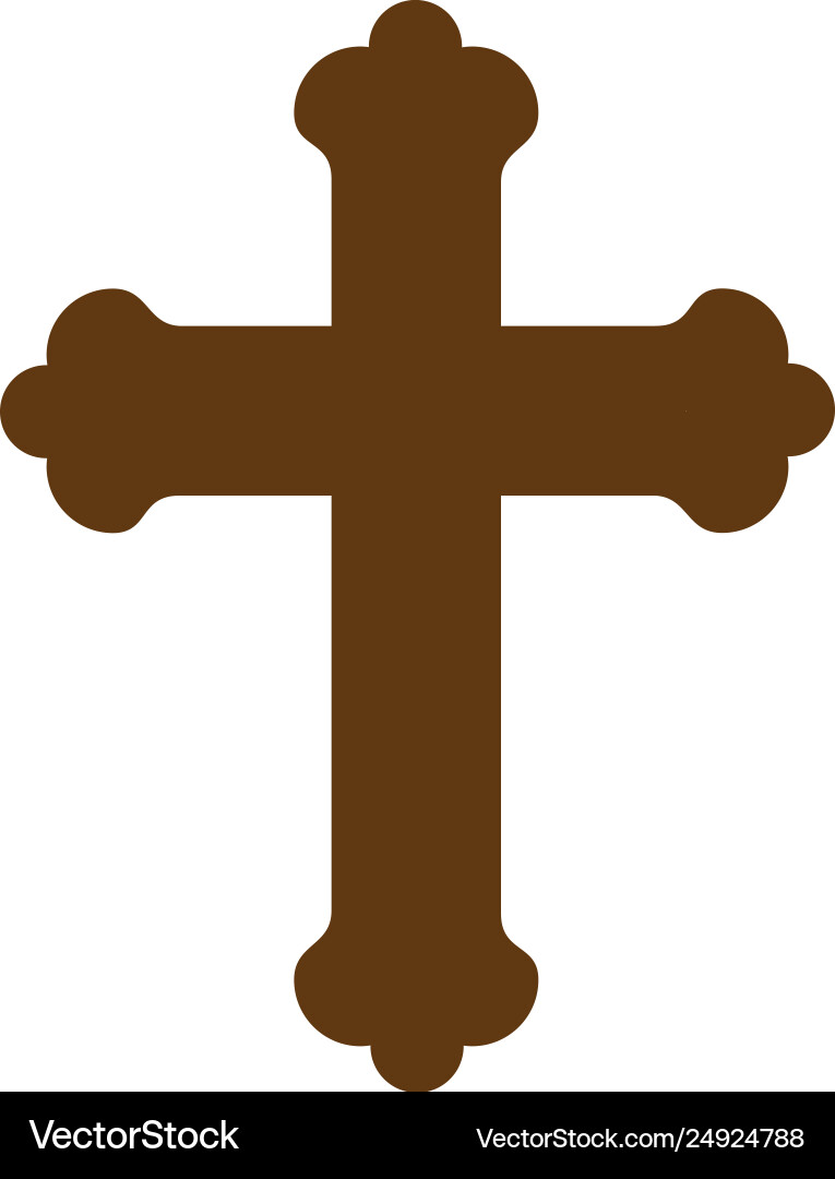 First communion wooden cross Royalty Free Vector Image
